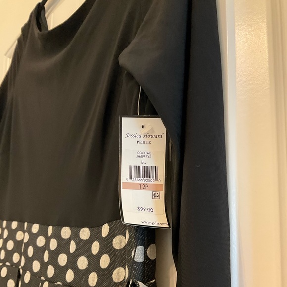 Jessica Howard | Dresses | Jessica Howard Black And Wight Polka Dot ...